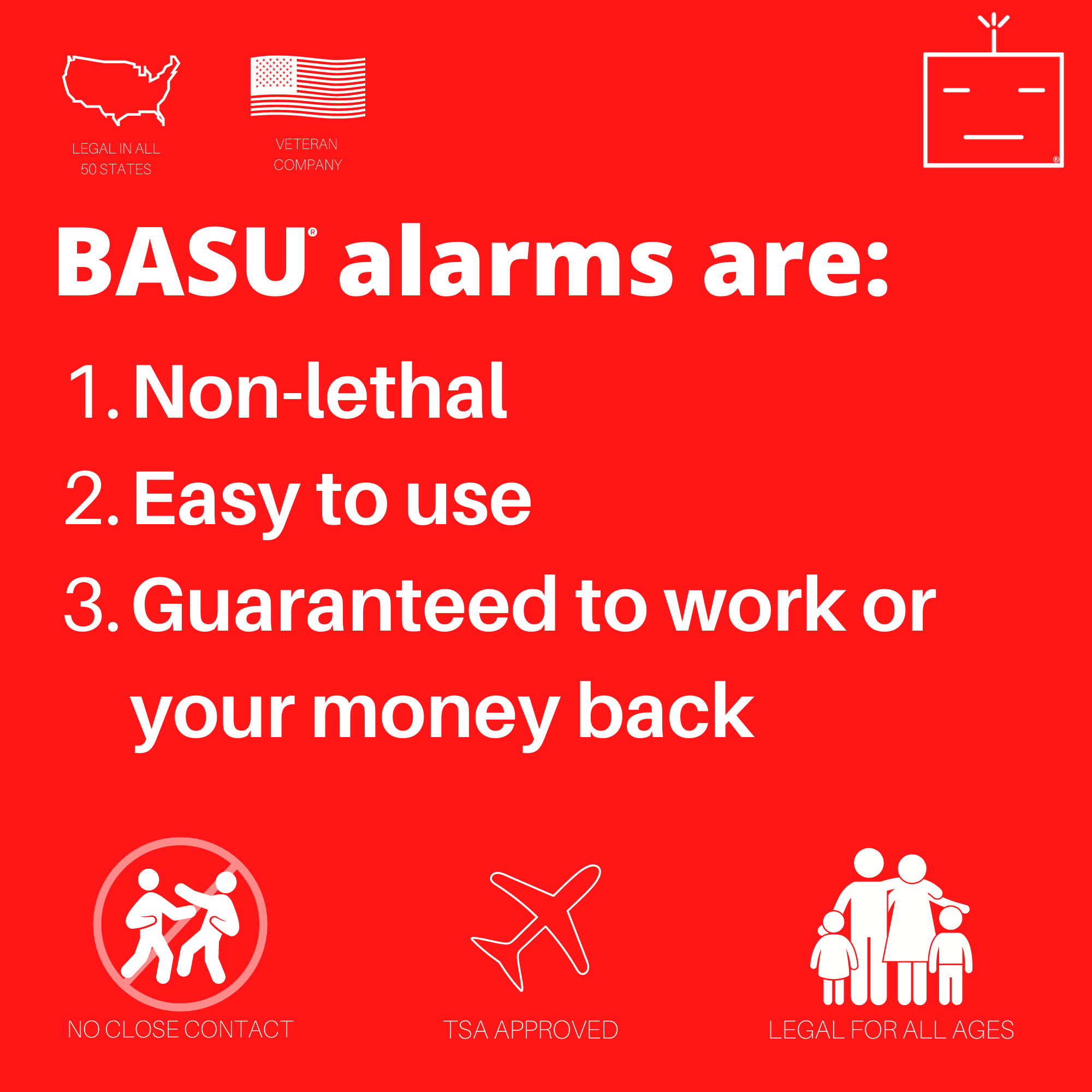 BASU® Emergency Alarm 130dB (M/F/O) - USB Rechargeable – myeAlarm.com